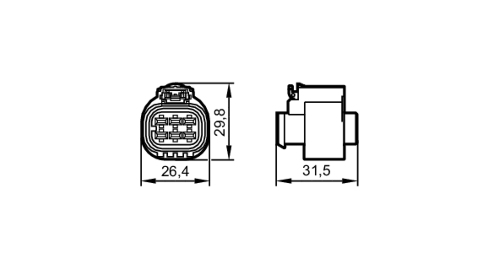 E12582 - Wirable AMP socket - ifm