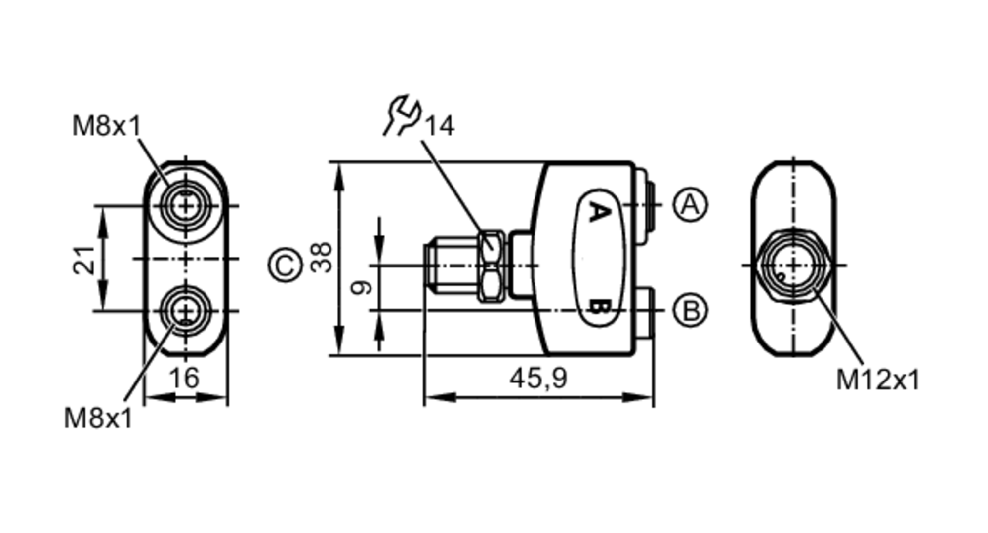 EBT012 - Y/T splitter - ifm