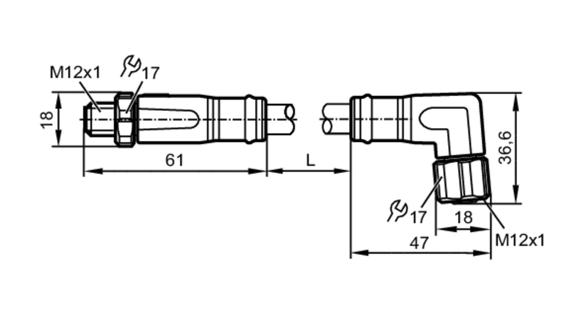 EVCA32 - Connection cable - ifm