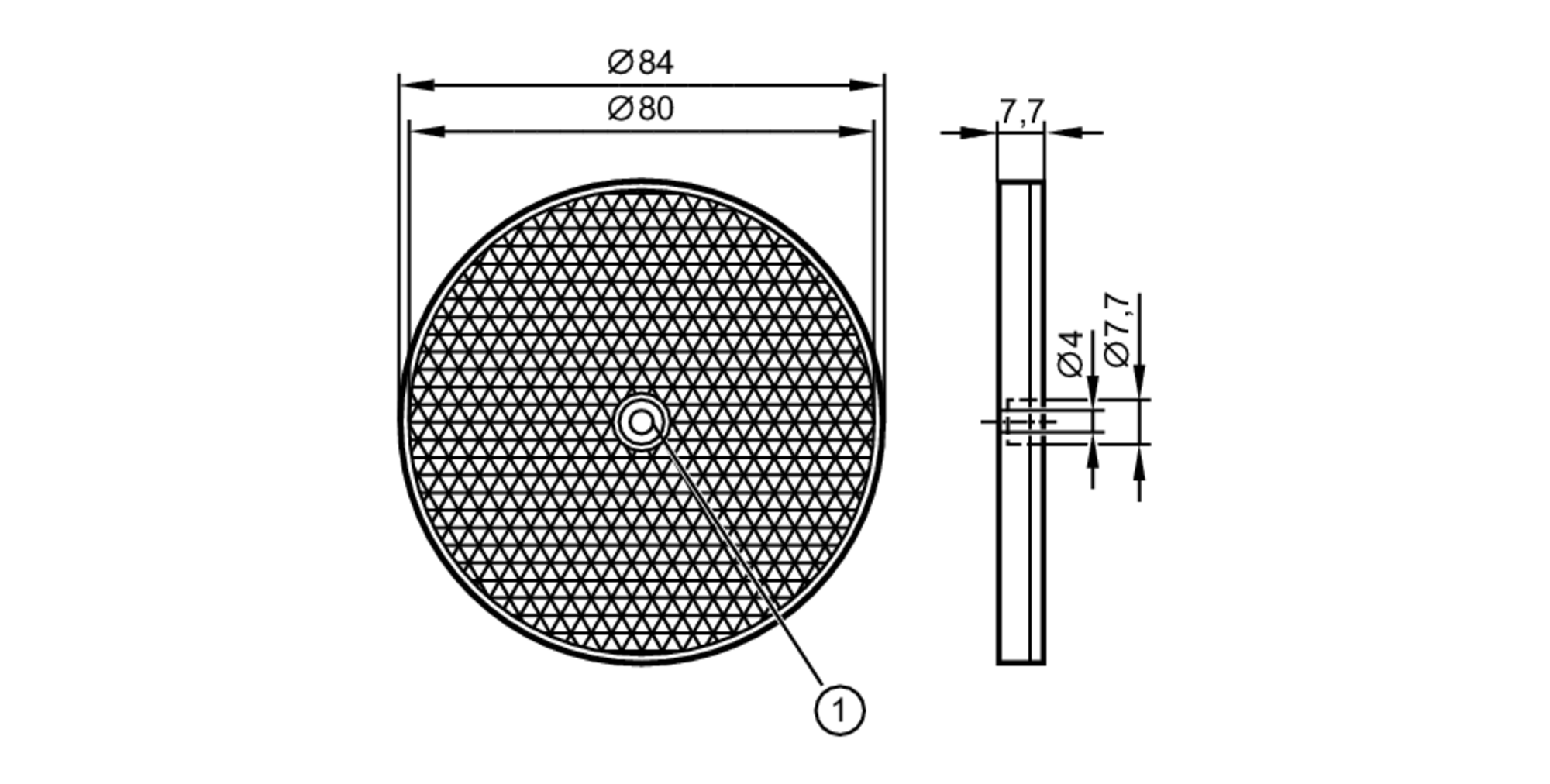E20005 - Reflector for retro-reflective sensors - ifm electronic