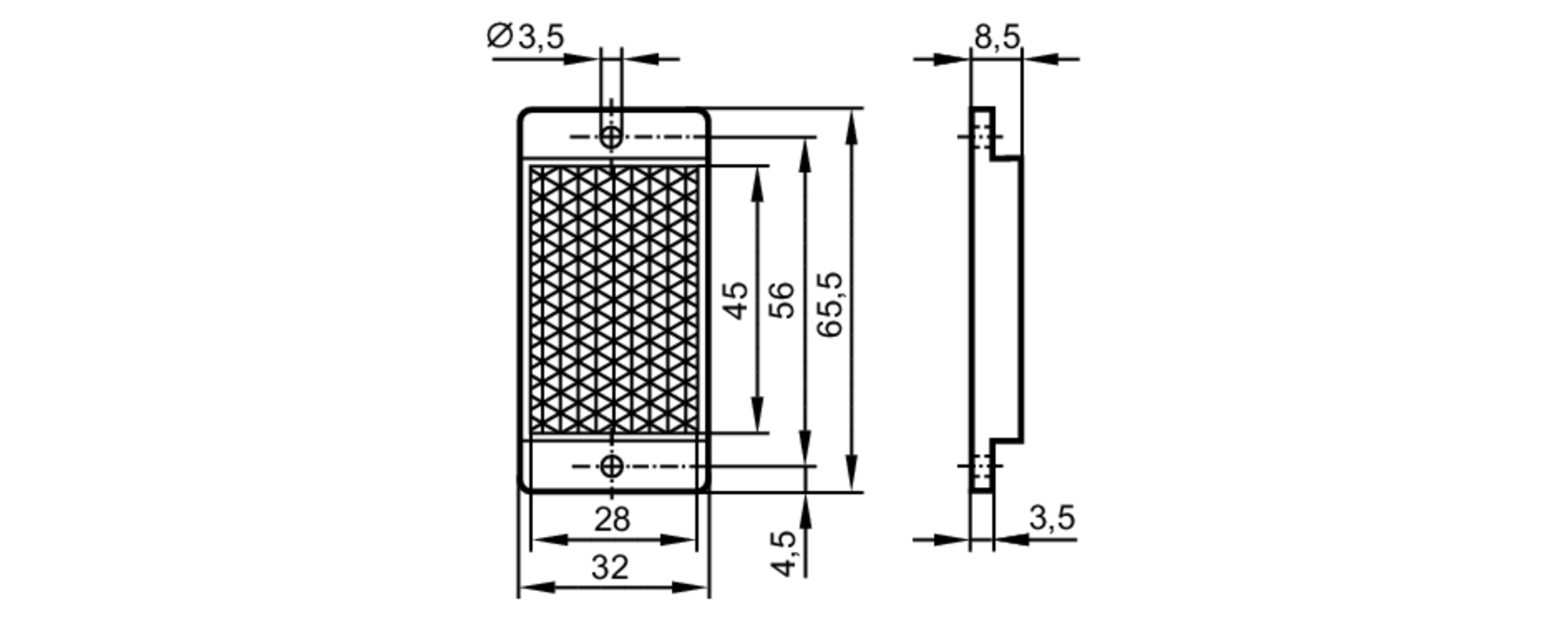 E20452 - Reflector for retro-reflective sensors - ifm
