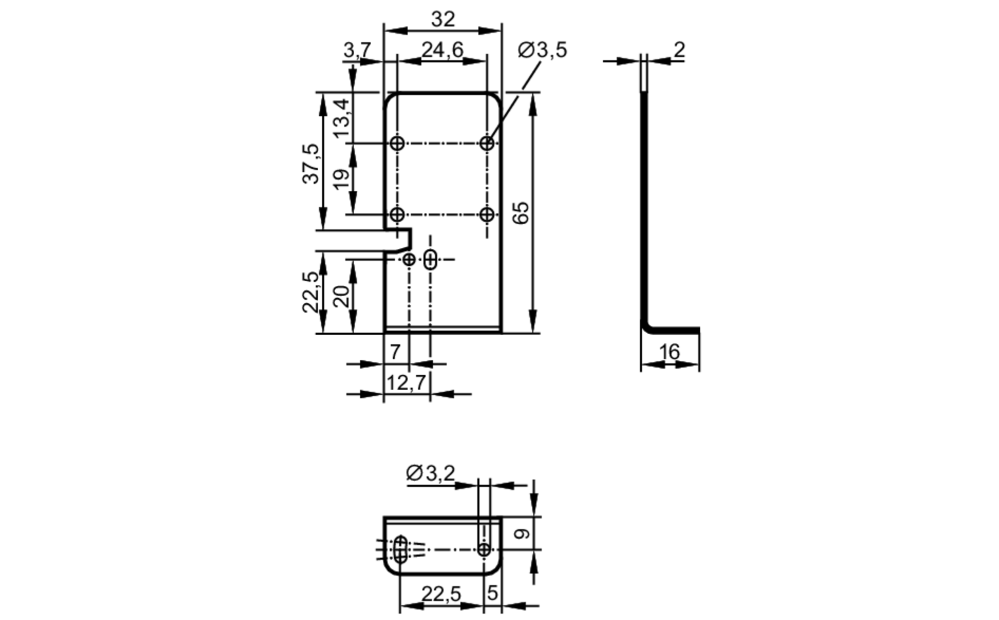 E20984 - Angle bracket - ifm