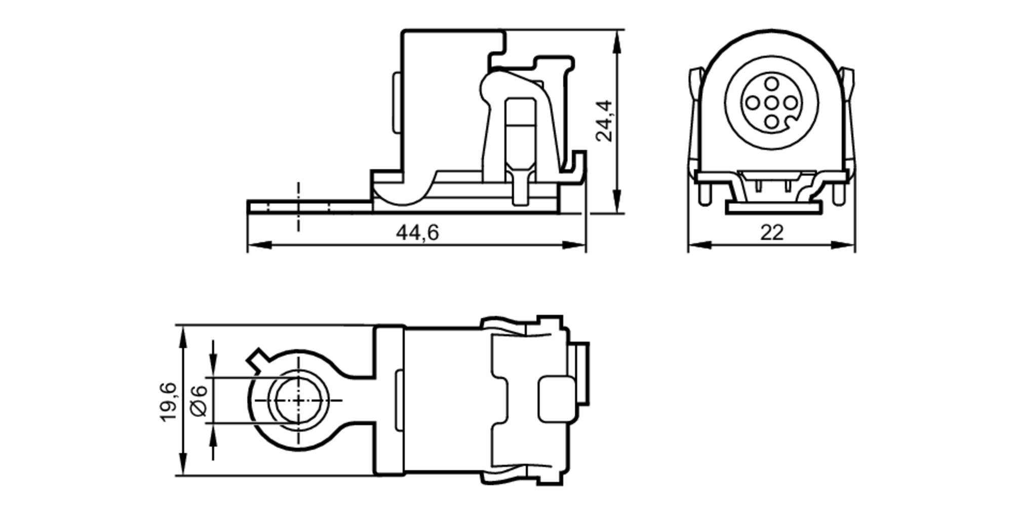 E70455 - AS-Interface flat cable insulation displacement connector - ifm