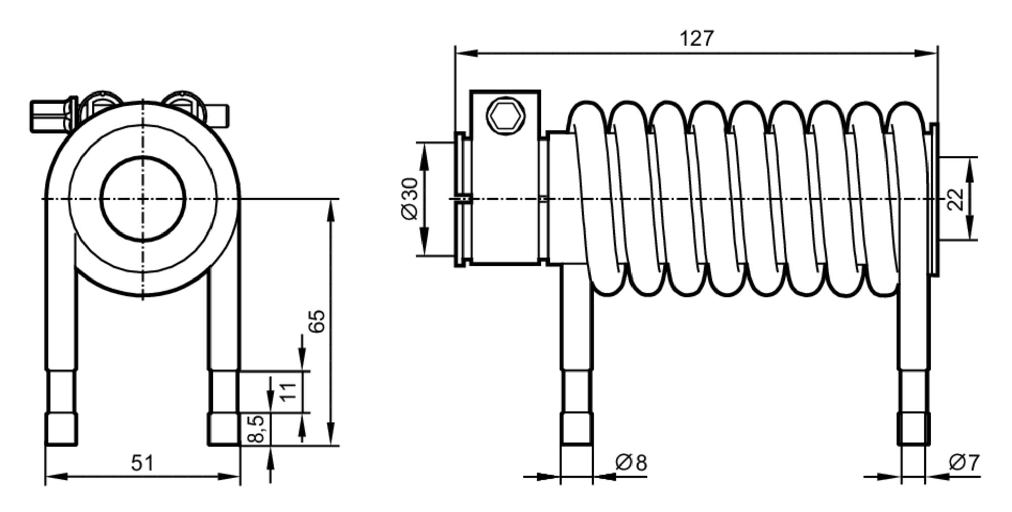 E35068 - Cooling jacket for infrared temperature sensors - ifm