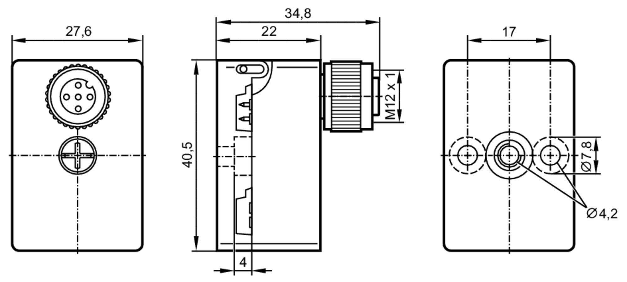 E70585 - AS-Interface flat cable insulation displacement connector - ifm