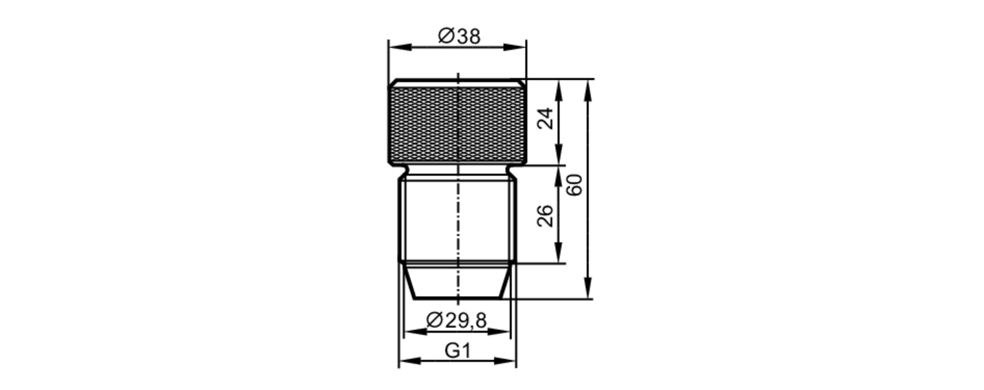 E30435 - Welding mandrel for process connections - ifm