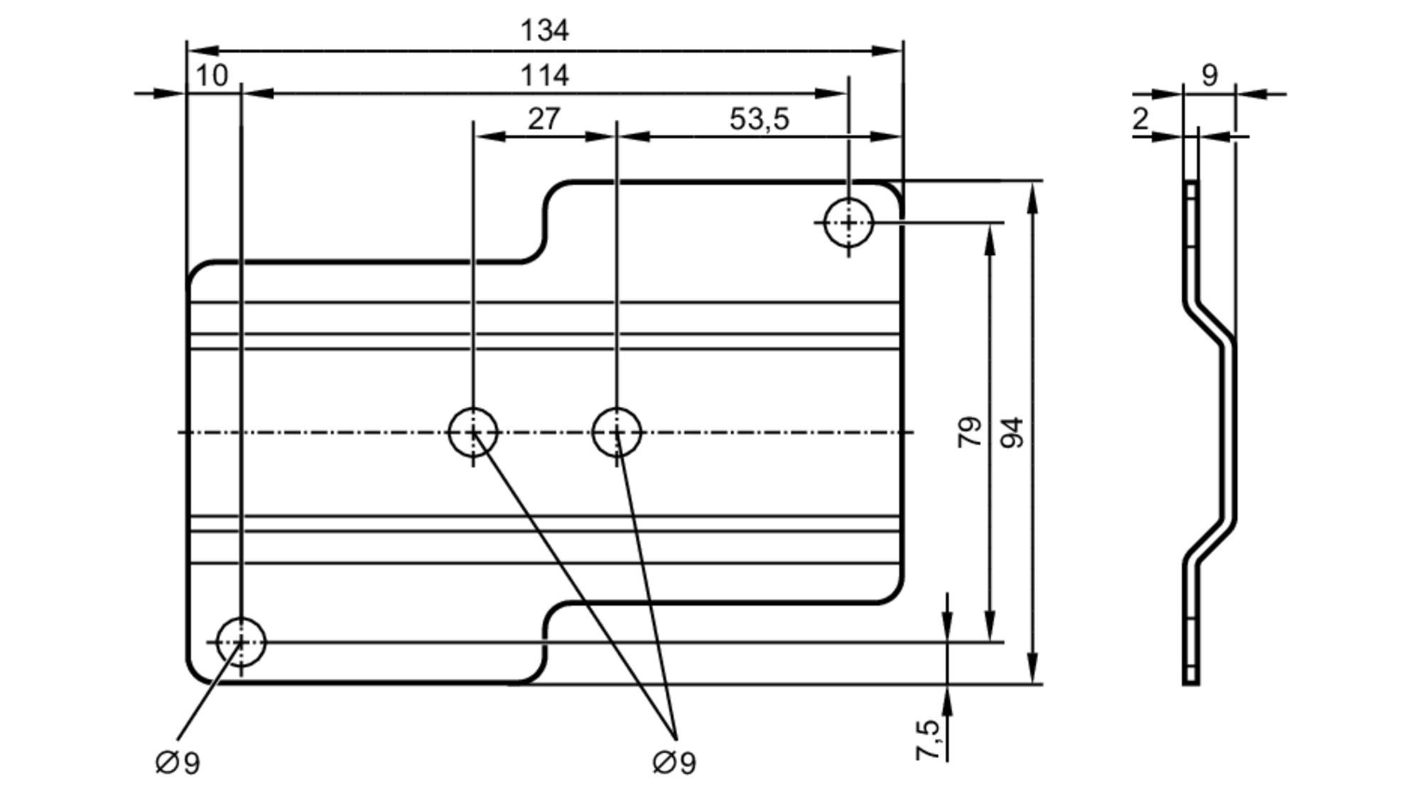 EM0012 - Mounting plate - ifm