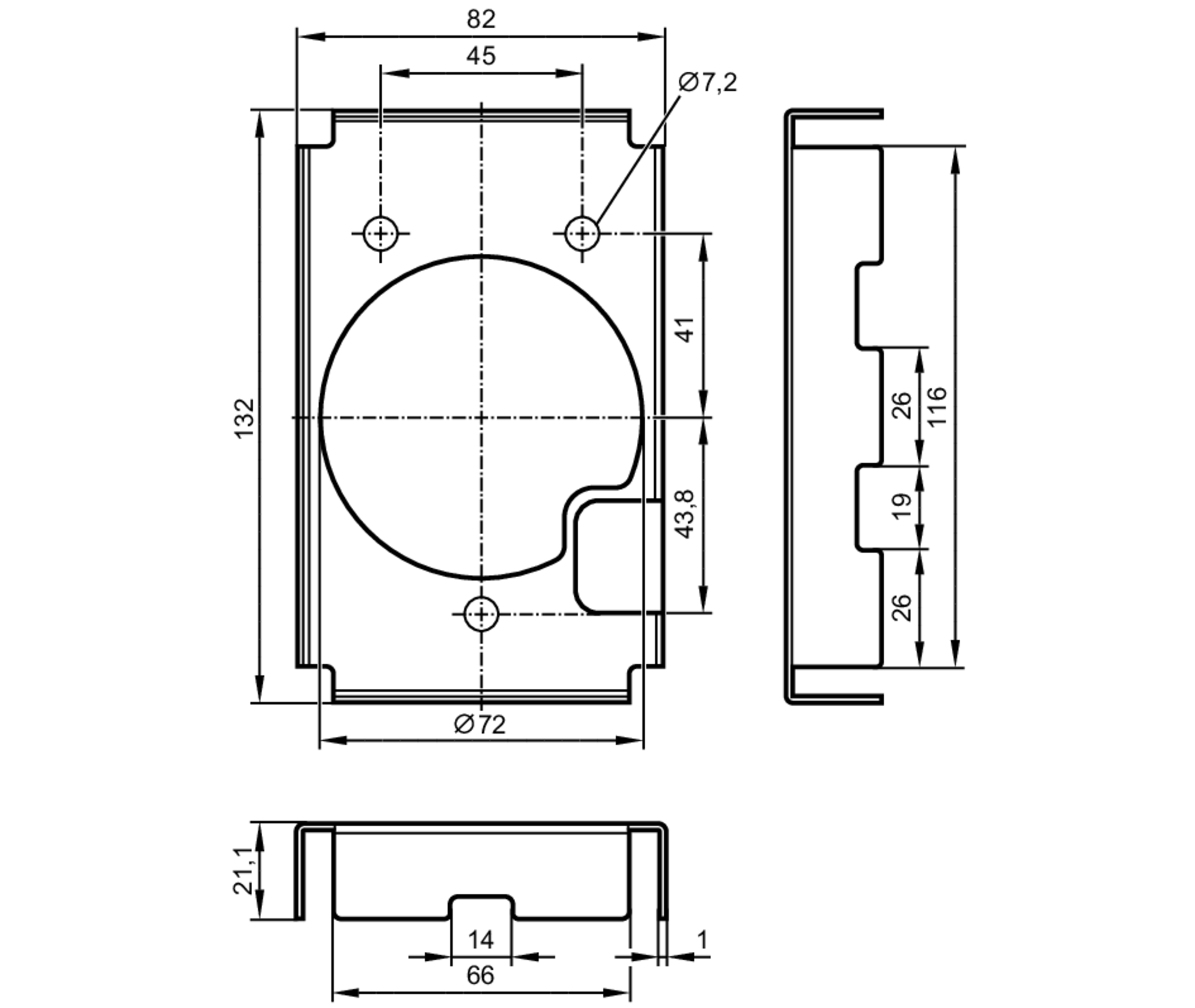 EC1300 - Mounting bracket - ifm
