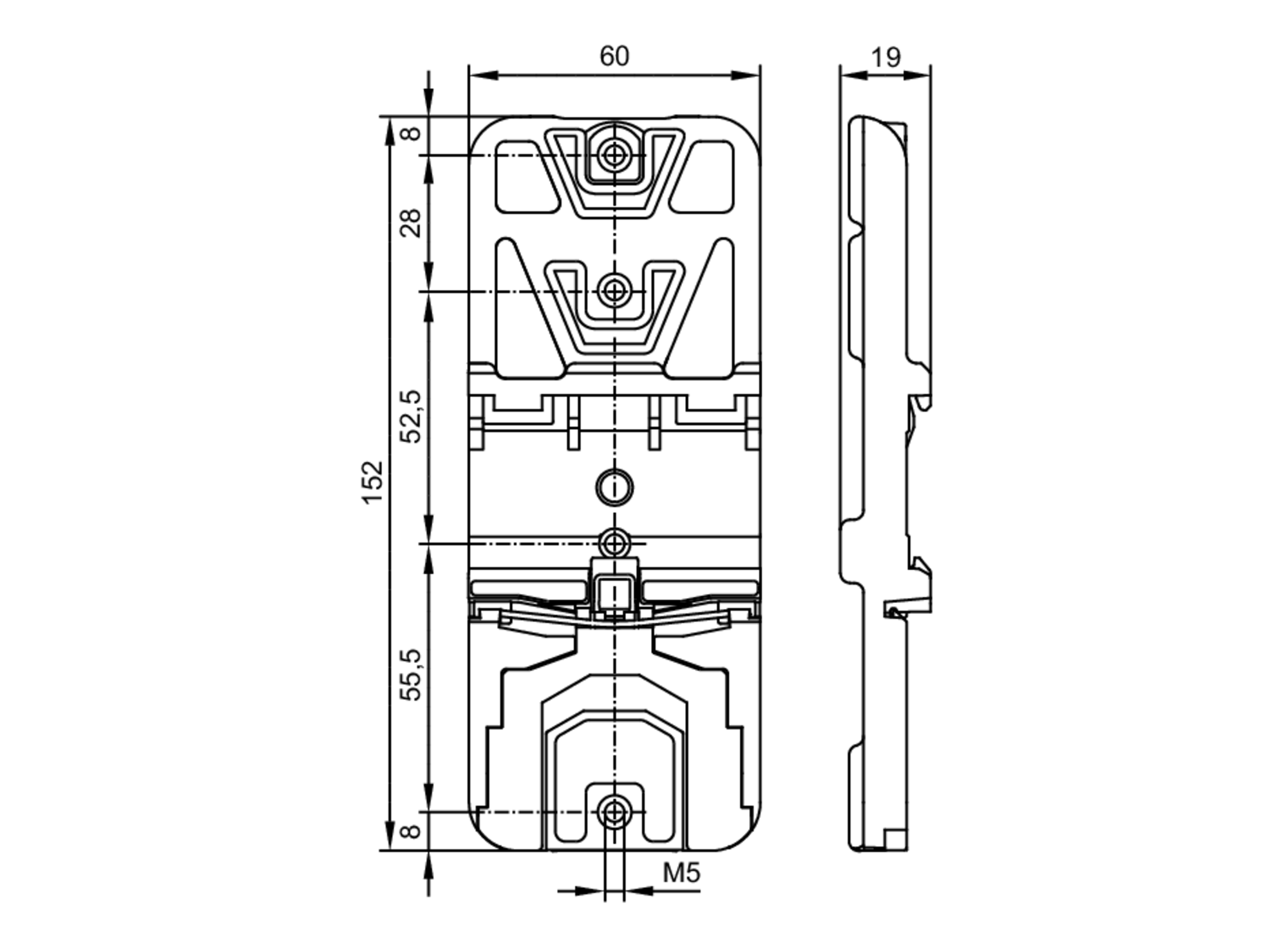 E78000 - DIN rail adapter - ifm