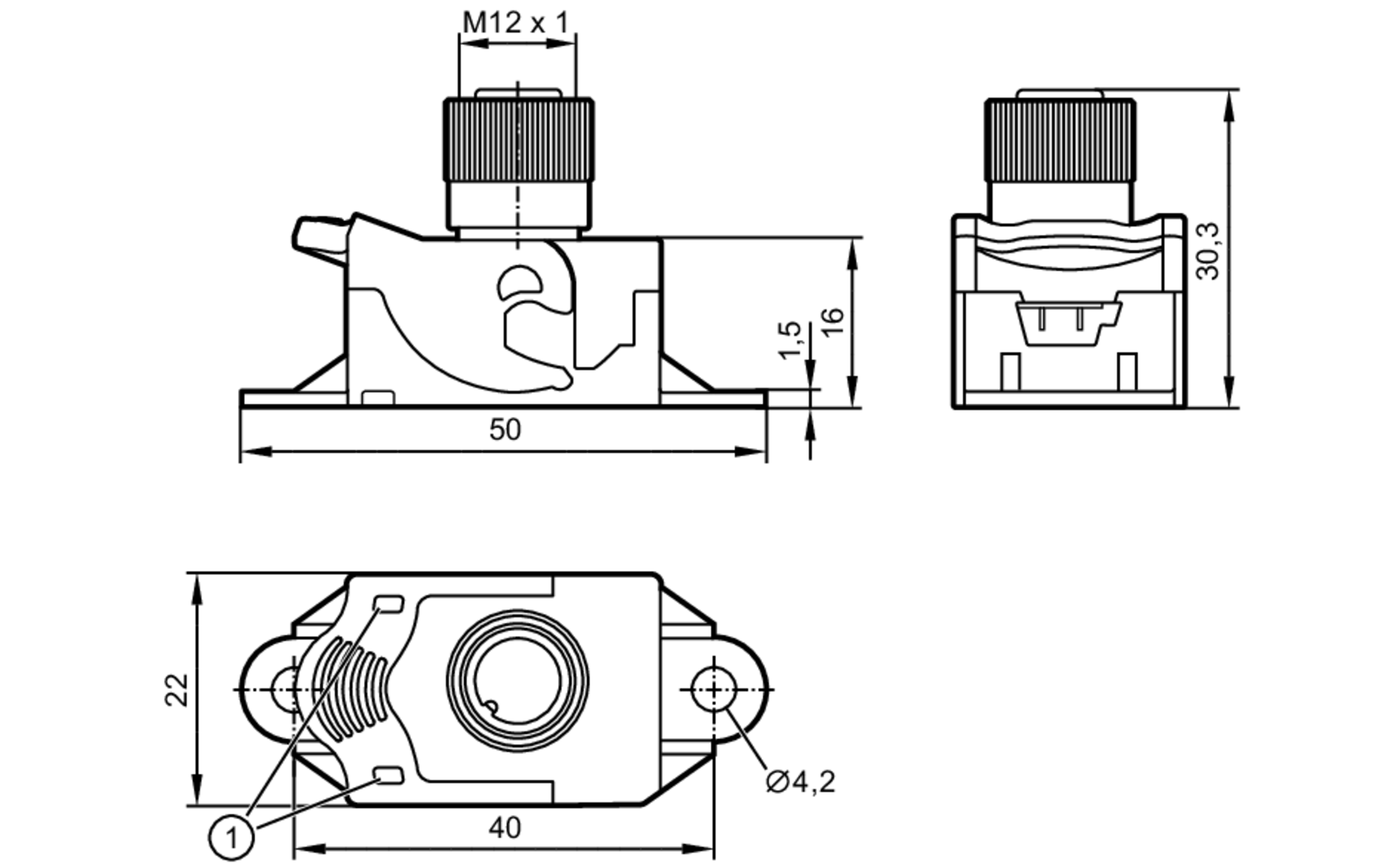 E75005 - AS-Interface flat cable insulation displacement connector - ifm