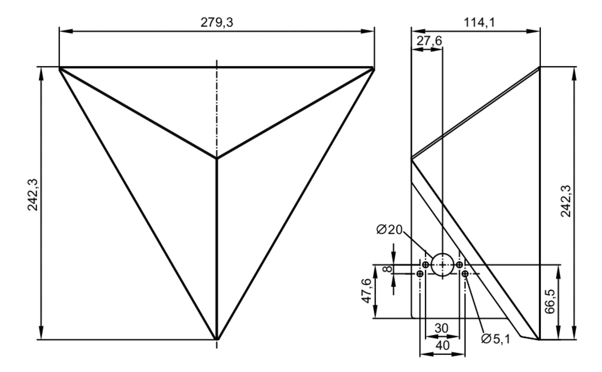 E23014 - radar corner reflector - ifm