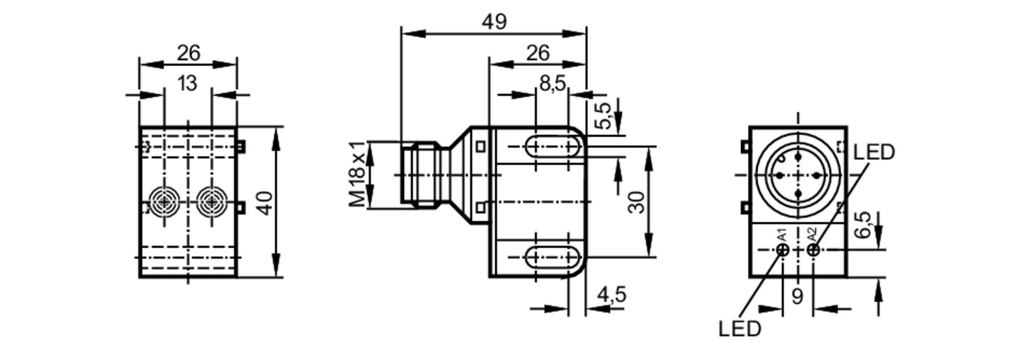 IN5285 - Inductive dual sensor for valve actuators - ifm