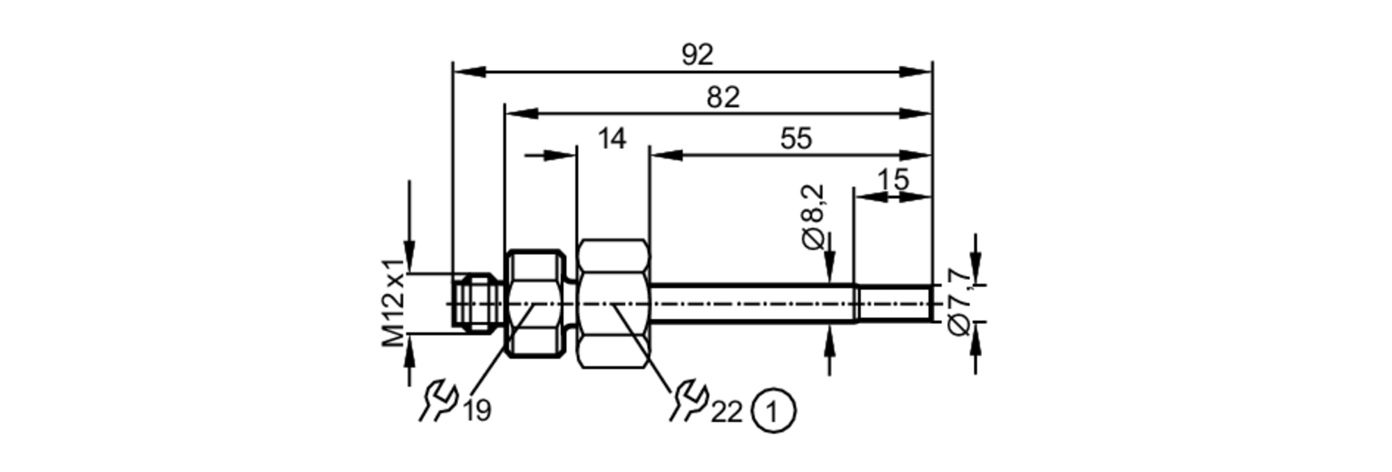 SF5201 - Flow sensor for connection to an evaluation unit - ifm