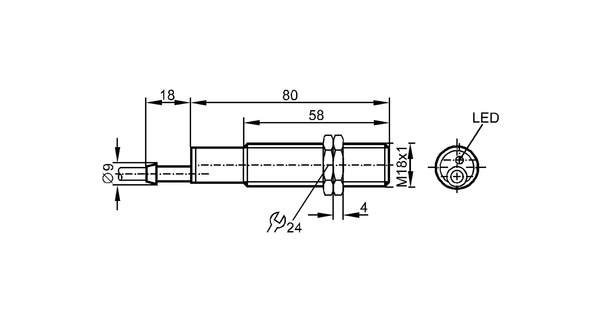 IG0124 - Inductive sensor - ifm