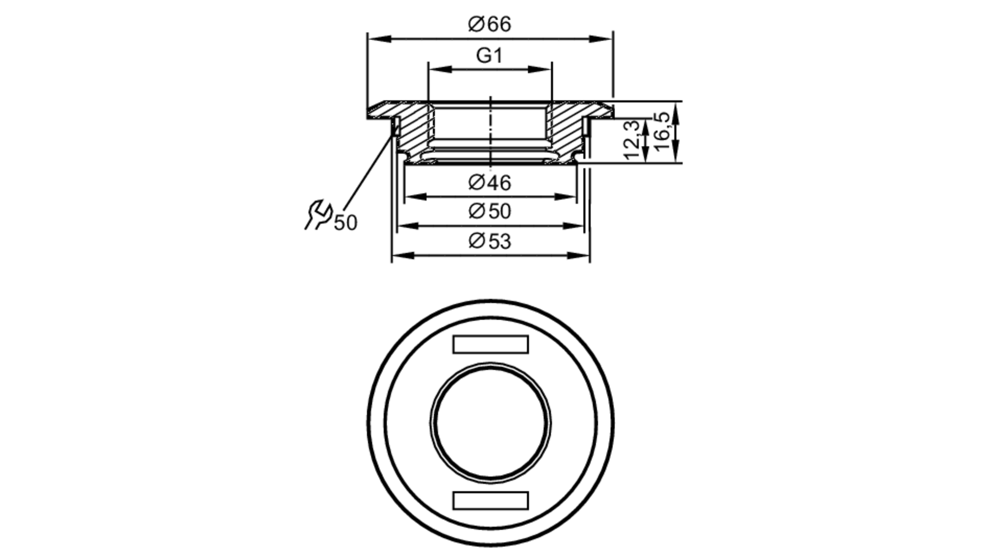 E33221 - Process adapter Varivent - ifm