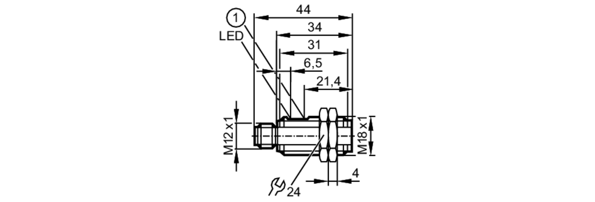 OGT100 - Diffuse reflection sensor - ifm